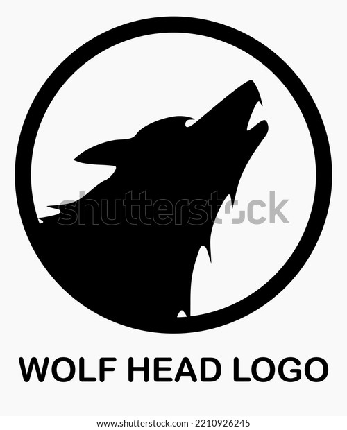 Animal Logo Circle Animal Middle Black Stock Vector (Royalty Free ...