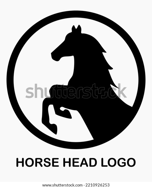 Animal Logo Circle Animal Middle Black Stock Vector (Royalty Free ...