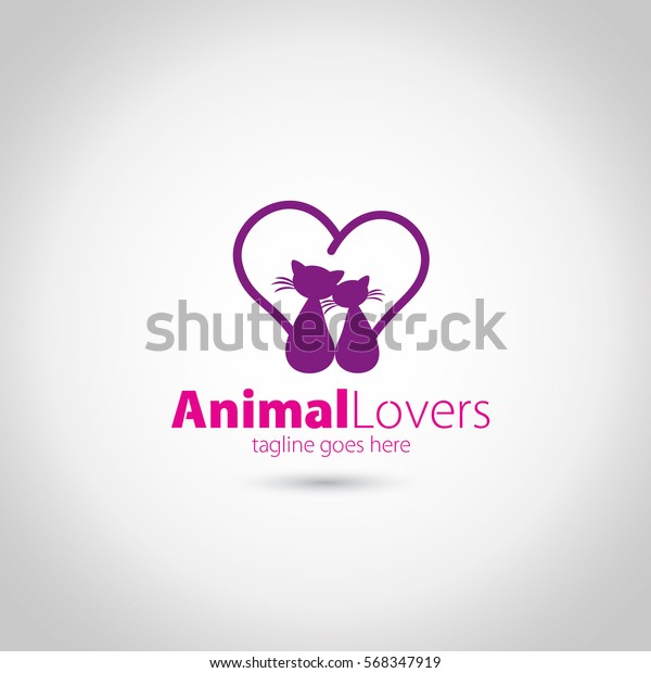 Animal Lovers Logo Stock Vector (Royalty Free) 568347919 | Shutterstock