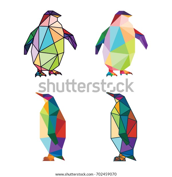 Animal Low Poly Logo Icon Triangle 库存矢量图（免版税）702459070