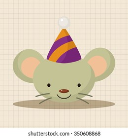 Animal Mouse Cartoon Theme Element Stock Vector (Royalty Free ...