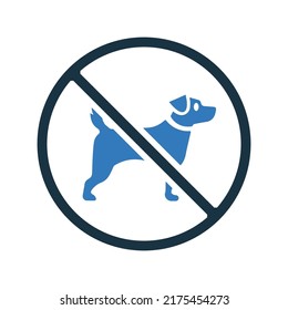 Animal No Pets Allowed Icon Simple Stock Vector (Royalty Free ...