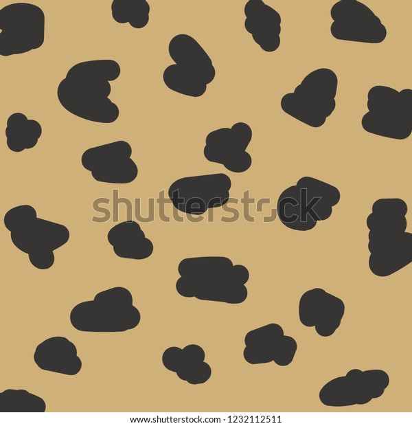 Animal Pattern Dark Grey Spots On Stock Vector (Royalty Free ...