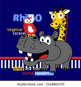 Animal Random Cartoon Vector Design Stock Vector (Royalty Free ...