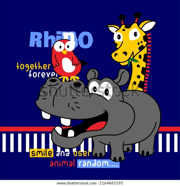 Animal Random Cartoon Vector Design Stock Vector (Royalty Free ...