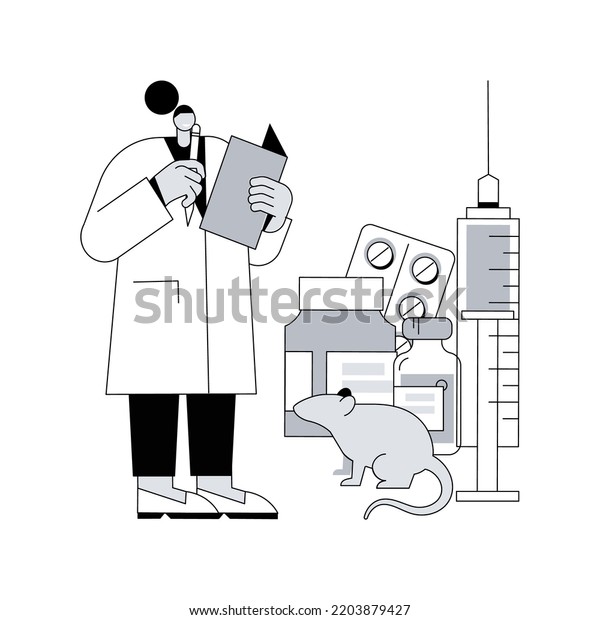 Animal Testing Medicines Abstract Concept Vector Stock Vector (Royalty ...