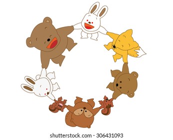 Animals Close Friend Stock Vector (Royalty Free) 306431093 | Shutterstock