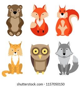 Cute Illustration Fox Bear Hedgehog Isolated 库存插图 84321763 | Shutterstock