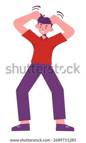 Pulling Hair Out Cartoon Clipart | Free download on ClipArtMag