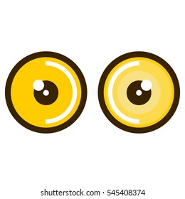 Animated Eyes Pupils Vector Illustration Isolated: เวกเตอร์สต็อก (ปลอด ...
