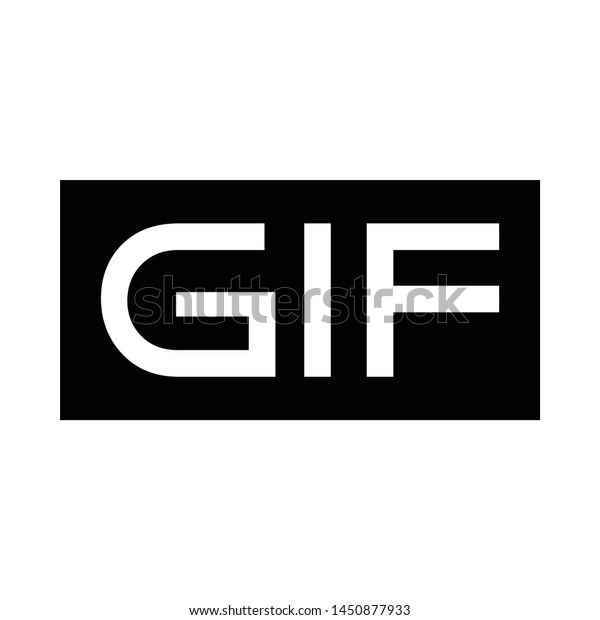Animated Gif Image Icon Logo Illustration Stock Vector (Royalty Free ...
