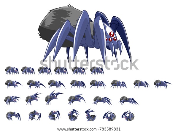 1,012 Spider 2d Images, Stock Photos & Vectors | Shutterstock