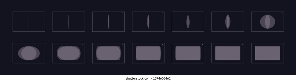 Animation Transitions Effect Sprite Sheet Transitions Stock Vector ...