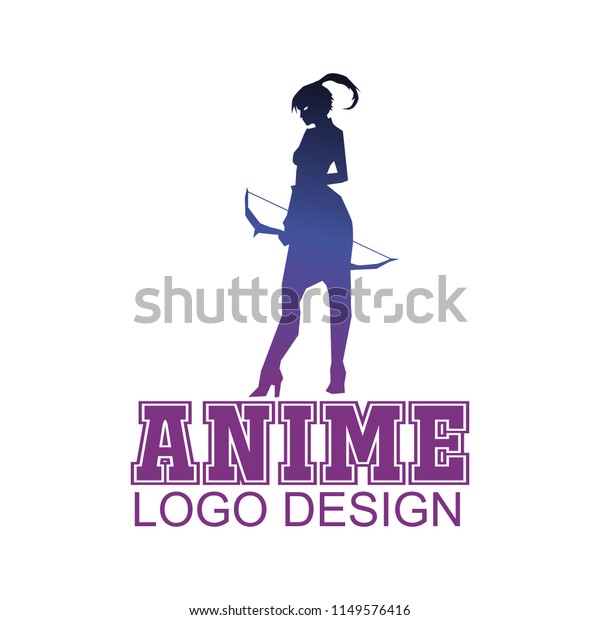 Anime Logo Design Stock Vector (Royalty Free) 1149576416 | Shutterstock