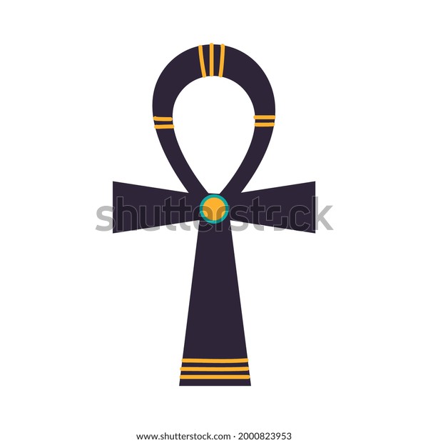 Ankh Key Life Ancient Egyptian Hieroglyphic Stock Vector (Royalty Free ...