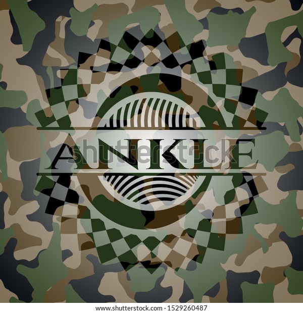 Ankle Camouflaged Emblem Vector Illustration Detailed Stock Vector ...