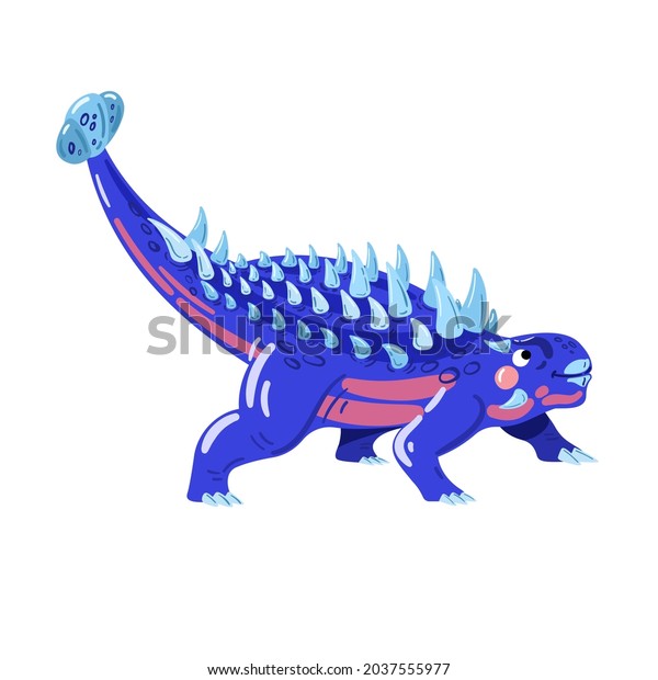 Ankylosaurus Vector Illustration Vector Dinosaur Art Stock Vector ...