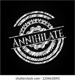 Annihilate Chalk Emblem Stock Vector (Royalty Free) 1234610092 ...