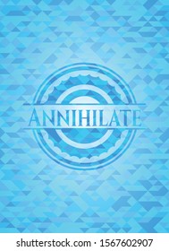 Annihilate Realistic Sky Blue Emblem Mosaic Stock Vector (Royalty Free ...