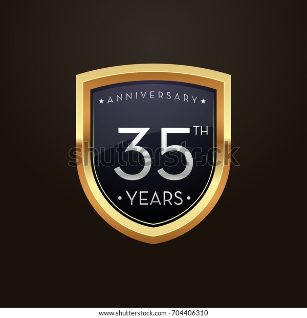 Anniversary Shield Celebrations More Stock Vector (Royalty Free ...