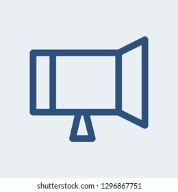 Announcement Speaker Icon Stock Vector (Royalty Free) 1296867751