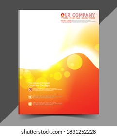 Annual Report Cover Background Design Stock Vector (Royalty Free ...