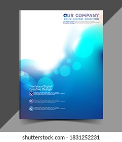 Annual Report Cover Background Design Stock Vector (Royalty Free ...
