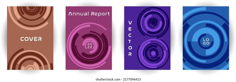 Annual Report Cover Page Layout Vector Stock Vector (Royalty Free ...