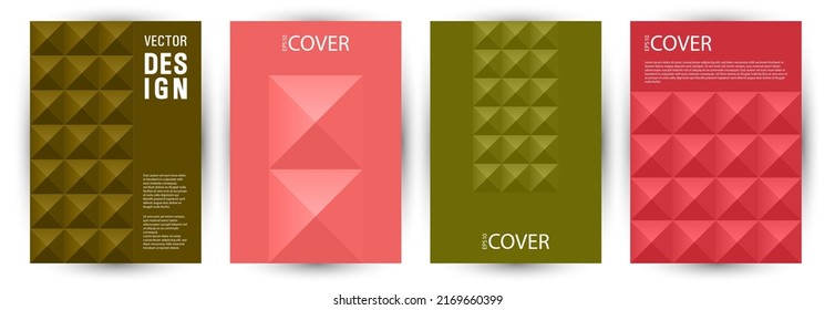 Annual Report Front Page Layout Bundle Stock Vector (Royalty Free ...