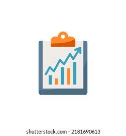Annual Report Icon Flat Style Design Stock Vector (Royalty Free ...