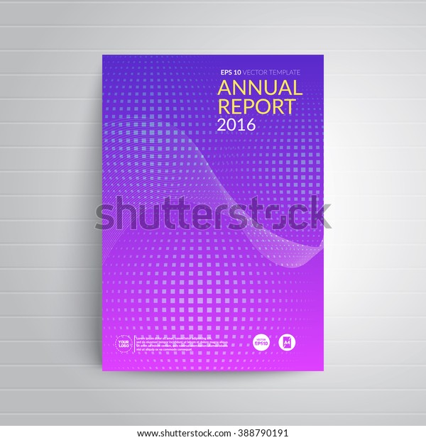 Annual Report Title Sheet Design A4 Stock Vector (Royalty Free) 388790191