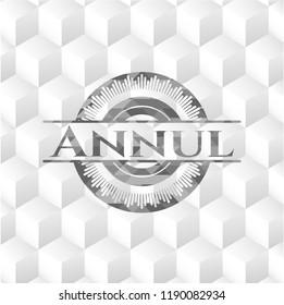 Annul Grey Emblem Cube White Background Stock Vector (Royalty Free ...