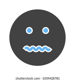 Cute Lovely Emotional Face Expression Emoji Stock Illustration 1392407066