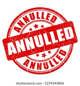 Annulled Vector Stamp Isolated On White Stock Vector (Royalty Free ...