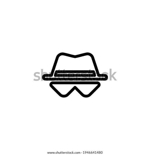 Anonim Symbol Logo Icon Design Simple Stock Vector (Royalty Free ...