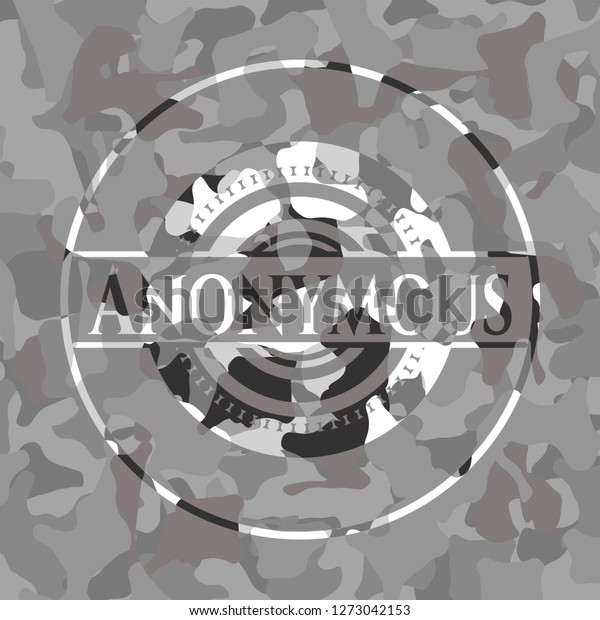 Anonymous Grey Camouflaged Emblem Stock Vector (Royalty Free ...