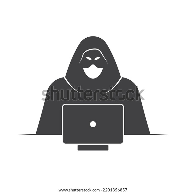Anonymous Hacker Character Illustration Vector Design Stock Vector ...