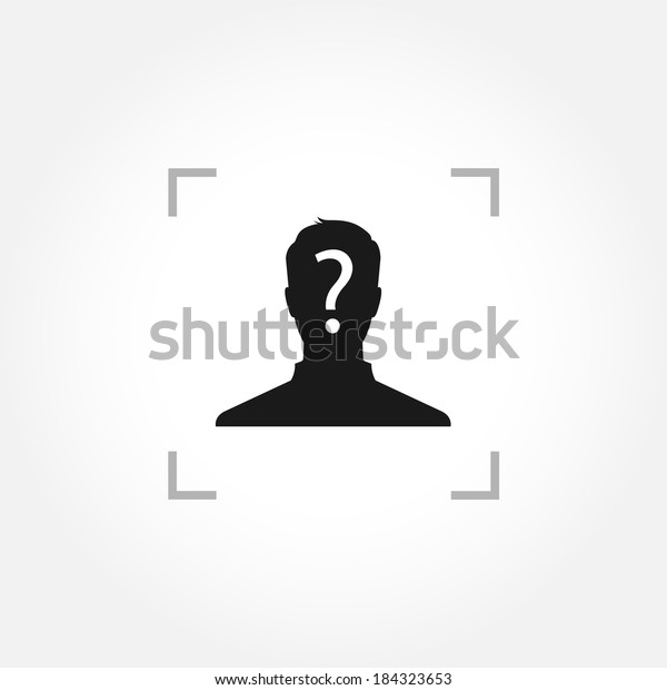 Anonymous Male Icon Question Mark Inside Stock Vector (Royalty Free ...