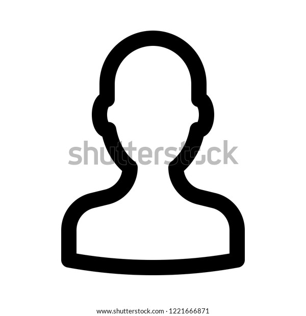 Anonymous Male Profile Stock Vector (Royalty Free) 1221666871 ...