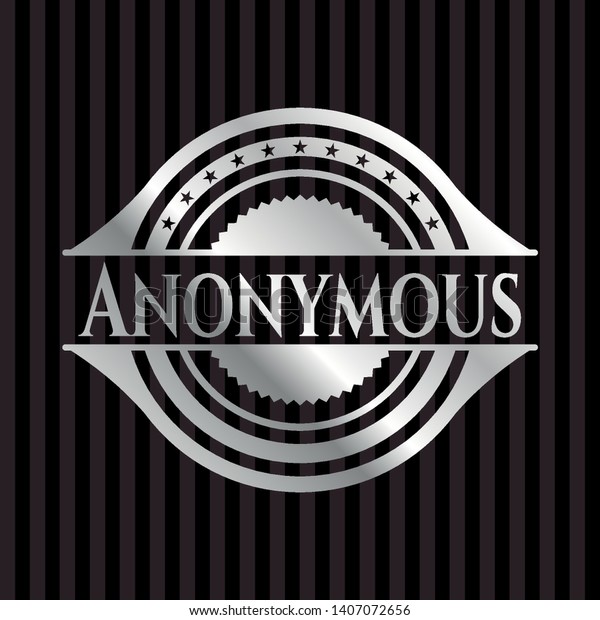 Anonymous Silver Emblem Vector Illustration Mosaic Stock Vector ...