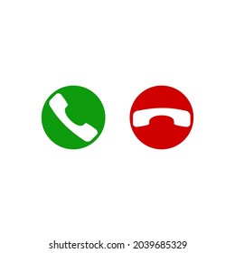 Answer Decline Phone Icon Call Icon Stock Vector (Royalty Free ...
