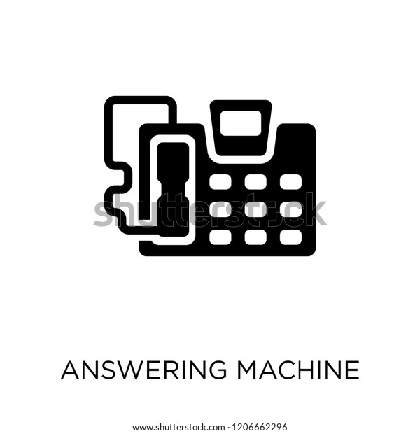 Answering Machine Icon Answering Machine Symbol Stock Vector (Royalty ...