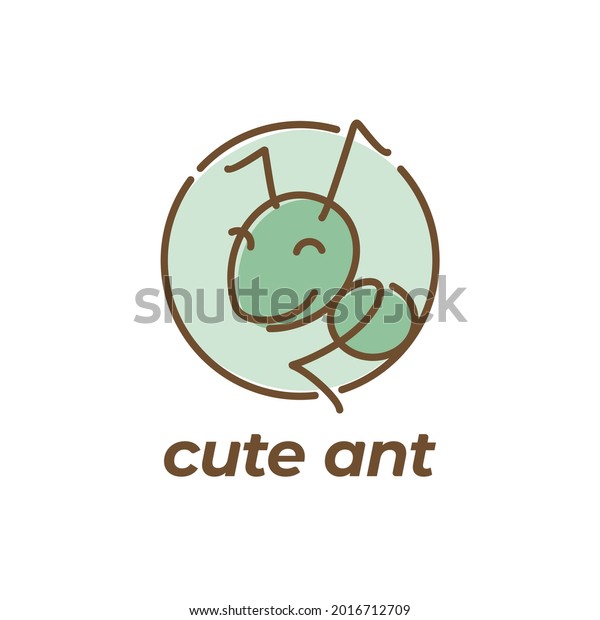 Ant Head Cartoon One Line Design Stock Vector (Royalty Free) 2016712709 ...