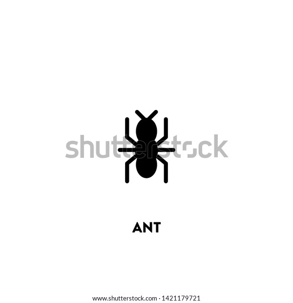 Ant Icon Vector Ant Sign On Stock Vector (Royalty Free) 1421179721 ...