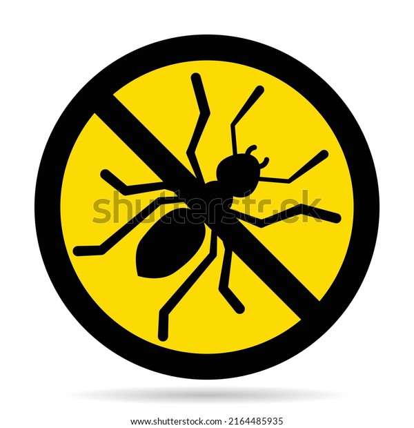 Ant Sign Symbol Ant Warning Sign: เวกเตอร์สต็อก (ปลอดค่าลิขสิทธิ์ ...