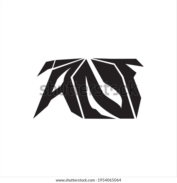 Ant Word Shaped Ants Logo Stock Vector (Royalty Free) 1954065064 ...