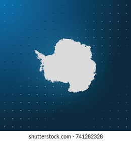 Antarctica High Detailed Map Stock Vector (Royalty Free) 741282328 ...