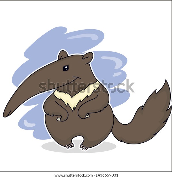 Anteater Character Design Vector Abc Stock Vector (Royalty Free ...