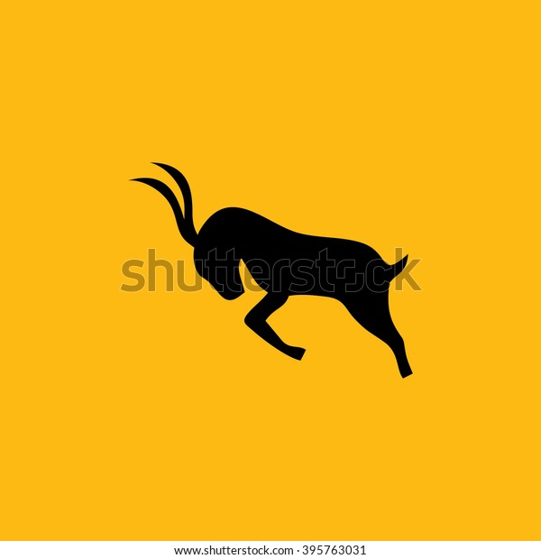 Antelope Sign Antelope Icon Antelope Logo Stock Vector (Royalty Free ...