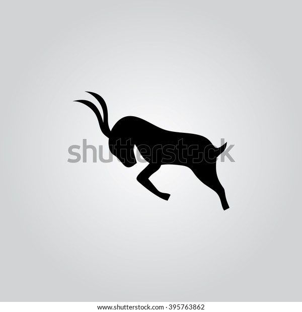 Antelope Sign Antelope Icon Antelope Logo Stock Vector (Royalty Free ...